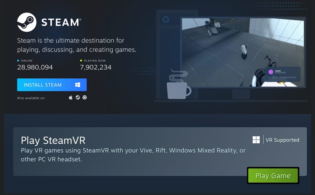 Connect with Steam VR – Elecholic